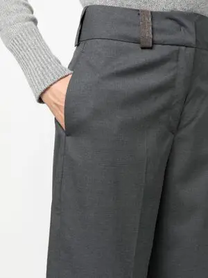 Fabiana Filippi Pressed-crease Wool Trousers
