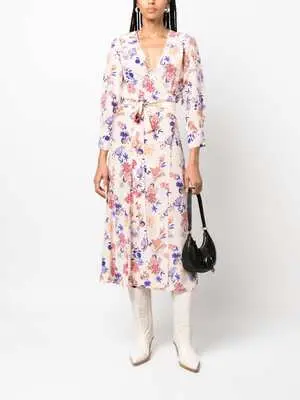FORTE_FORTE Belle De Jour Floral-print Wrap Dress