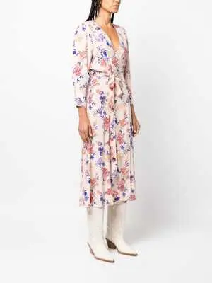 FORTE_FORTE Belle De Jour Floral-print Wrap Dress
