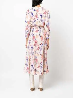 FORTE_FORTE Belle De Jour Floral-print Wrap Dress
