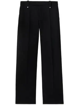 Burberry Straight-leg Wool Trousers - Black