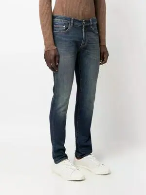 PT TORINO Washed Slim-cut Jeans