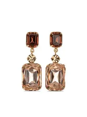 JENNIFER BEHR Justine Crystal-embellished Earrings - Gold