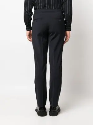 Sandro Elasticated Straight-leg Trousers - Blue