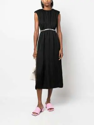 Sandro Crystal-embellished Midi Dress