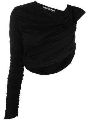ANDREĀDAMO Draped Asymmetric Top