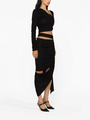 ANDREĀDAMO Draped Asymmetric Top