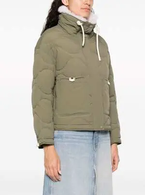 YVES SALOMON High-neck Quilted Jacket