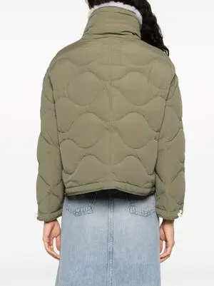YVES SALOMON High-neck Quilted Jacket