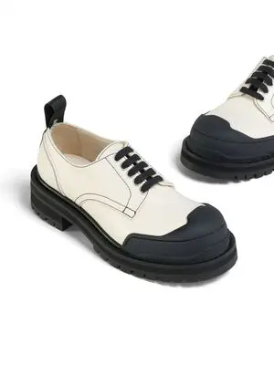 Marni Dada Army Leather Derby Shoes - White