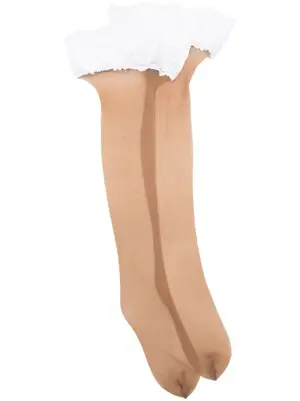 Wolford Nude 8 Lace Stay-ups - Neutrals