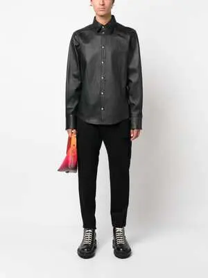 Dsquared2 Long-sleeve Leather Shirt