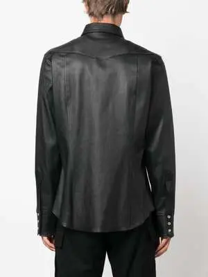 Dsquared2 Long-sleeve Leather Shirt