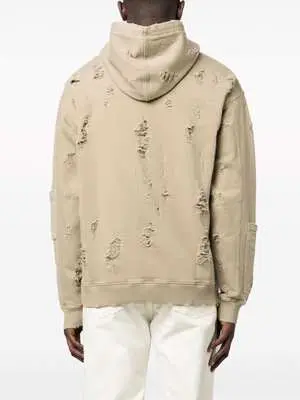 Études Studio Distressed-effect Hoodie