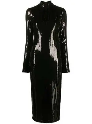 DE LA VALI Lazarus Sequined Midi Dress
