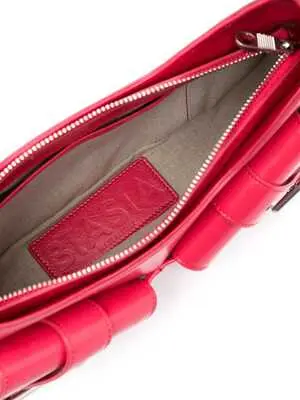 BIASIA Y2k Leather Shoulder Bag - Pink