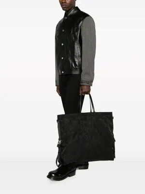Versace Neo Nylon Jacquard Tote Bag