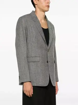 ÉTUDES STUDIO Plane Flannel Single-breasted Blazer