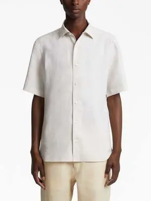Zegna Short-sleeve Linen Shirt