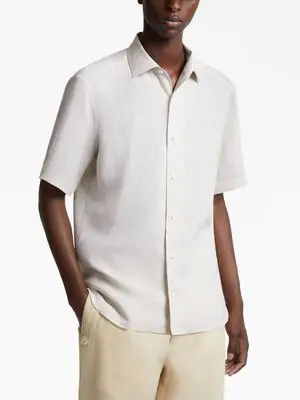 Zegna Short-sleeve Linen Shirt