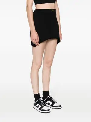 BARROW Drawstring-fastening Cotton Miniskirt