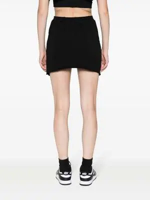 BARROW Drawstring-fastening Cotton Miniskirt