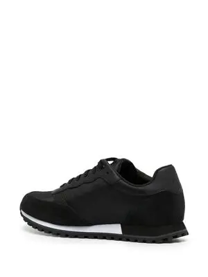 BOSS Logo-trim Sneakers With Faux-leather Details