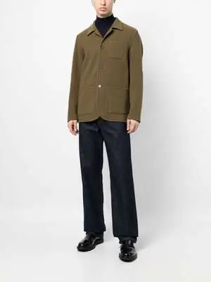 Herno Button-up Virgin Wool Blend Cardigan