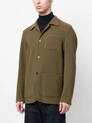 Herno Button-up Virgin Wool Blend Cardigan