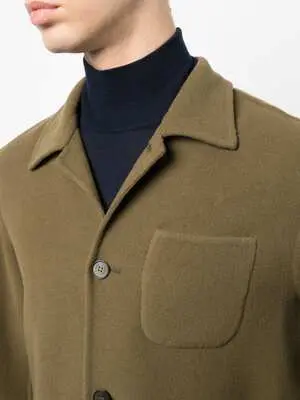Herno Button-up Virgin Wool Blend Cardigan