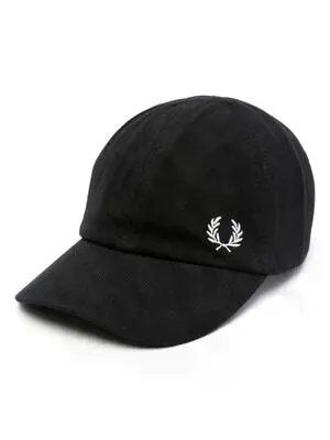Fred Perry Logo-embroidered Cotton Cap - Black