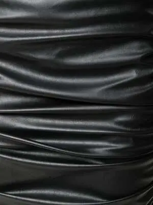 TOM FORD Ruched Eco-leather Midi Skirt
