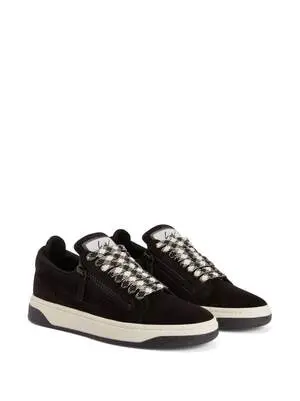 GIUSEPPE ZANOTTI Gz94 Double-zip Low-top Sneakers - Black