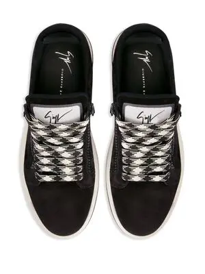 GIUSEPPE ZANOTTI Gz94 Double-zip Low-top Sneakers - Black