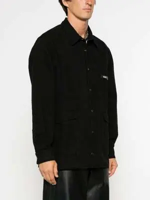Gcds Logo-patch Cotton Shirt