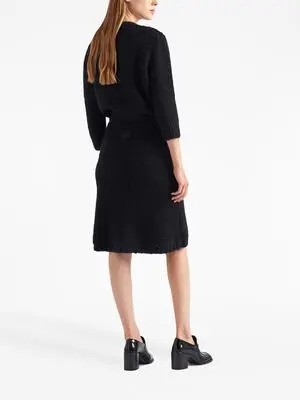 Prada Triangle-logo Bouclé Jumper