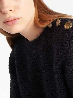 Prada Triangle-logo Bouclé Jumper