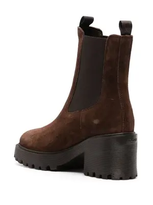Hogan 70mm Leather Chelsea Boots