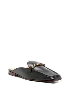 TOD'S Square-toe Flat Mules - Black