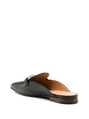 TOD'S Square-toe Flat Mules - Black
