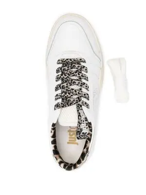 Just Cavalli Tiger Head-motif Low-top Sneakers