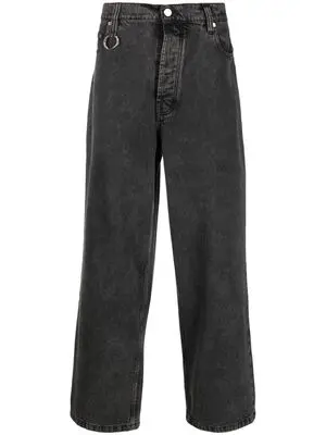 Etudes Studio Black Wash Bottoms For Men