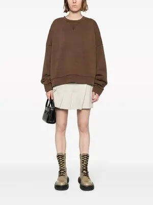 ENTIRE STUDIOS Drop-shoulder Crew-neck Sweatshirt - Brown