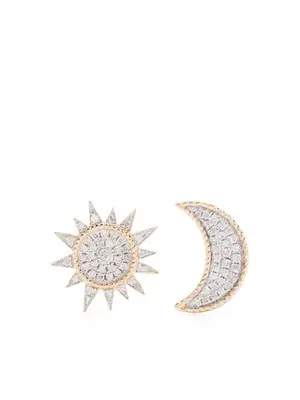 Yvonne Léon 18kt Yellow Diamond Stud Earrings - Gold