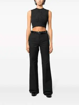 PATOU Smock-detail Crop Top