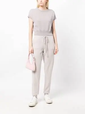 TEDDY CASHMERE Genova Sleeveless Cropped Jumper - Grey