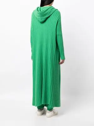 TEDDY CASHMERE Amalfi Rib-knit Cashmere Cardigan - Green