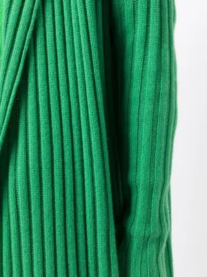 TEDDY CASHMERE Amalfi Rib-knit Cashmere Cardigan - Green