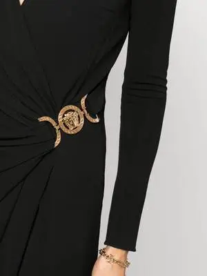 Versace Medusa '95 Midi Wrap Dress