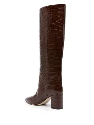 Paris Texas Anja 70mm Crocodile-effect Boots